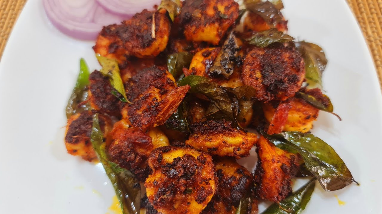 Nadan Chemmeen Varuthathu|Kerala Prawns Fry| Diya's Kitchen Aroma|Ep ...