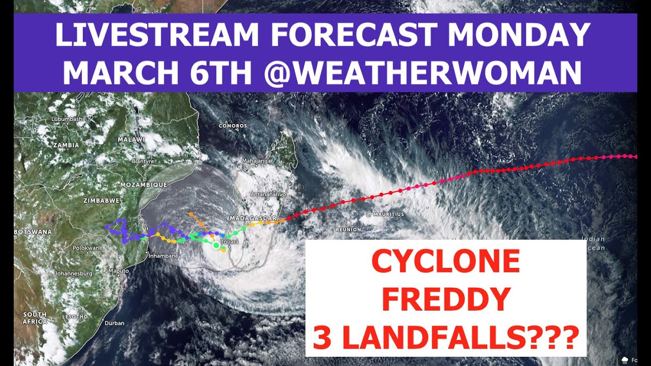 FORECAST #CYCLONE #FREDDY & #KEVIN - YouTube