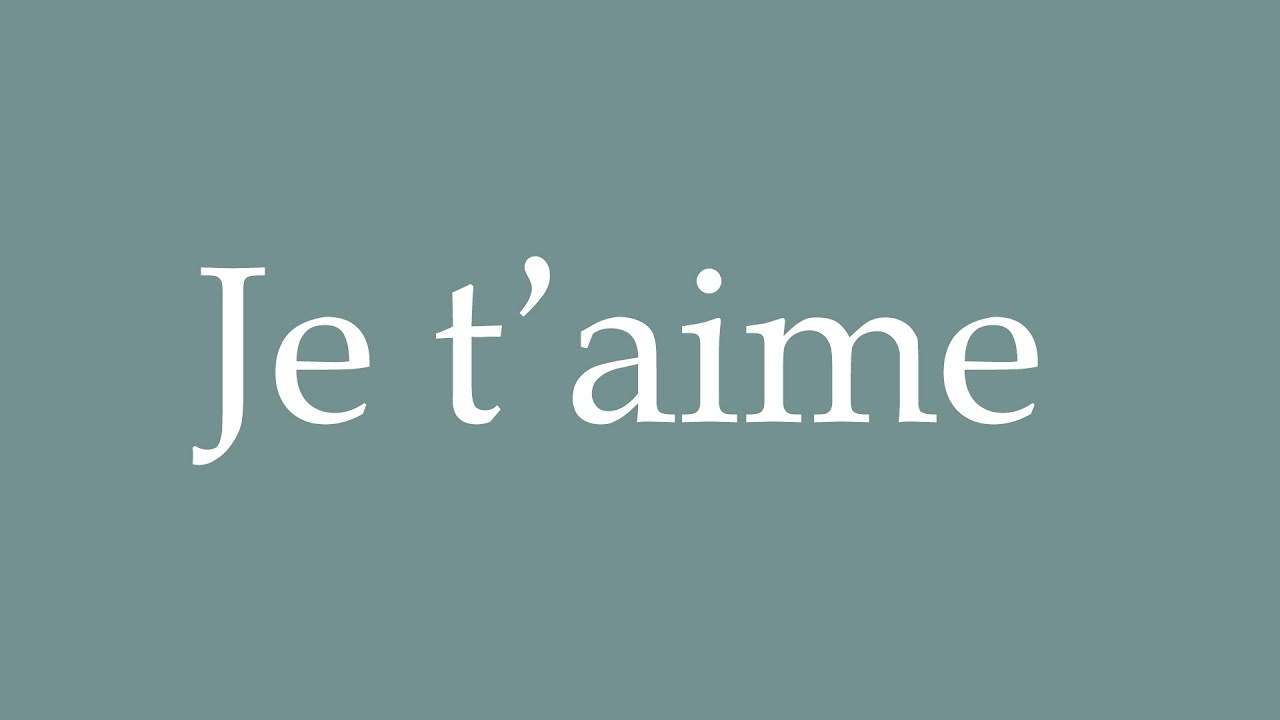 How to pronounce ''Je t'aime-'' correctly in French - YouTube
