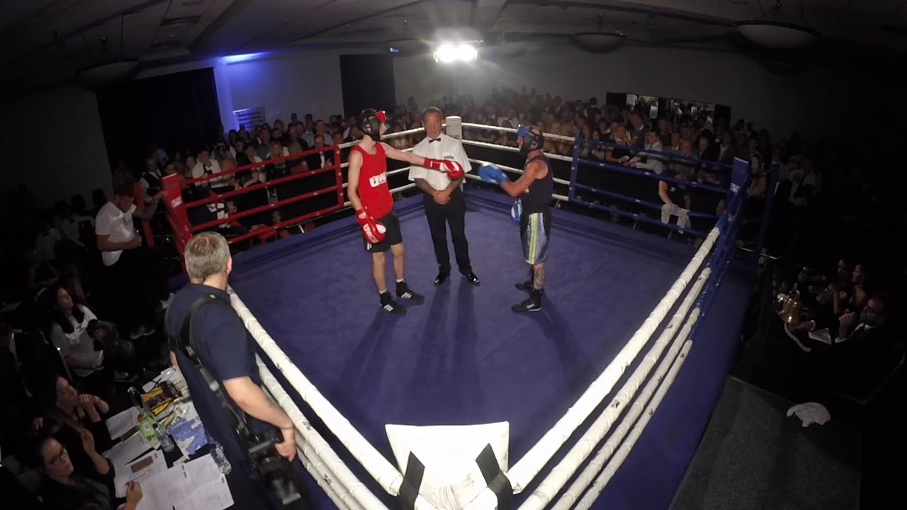 Ultra White Collar Boxing | Telford | Louis Pugh VS John Baugh - YouTube