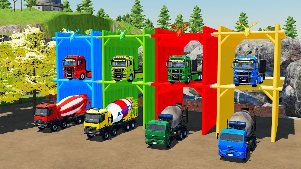 TRANSPORTING FIRE TRUCK, GARBAGE TRUCK & BIG TRUCKS by MAN TRANSPORTER ...