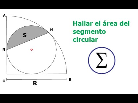 Area de segmento circular (Area sombreada) - YouTube