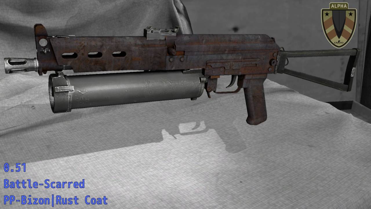 PP Bizon Rust Coat Wear/Float - YouTube