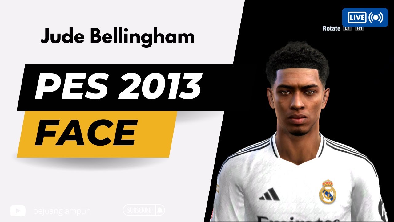 PES 2013 Jude Bellingham Face - YouTube