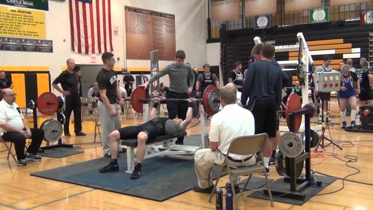 2014 APF/AAPF State Powerlifting Platform 1 Day 2 Bench - YouTube