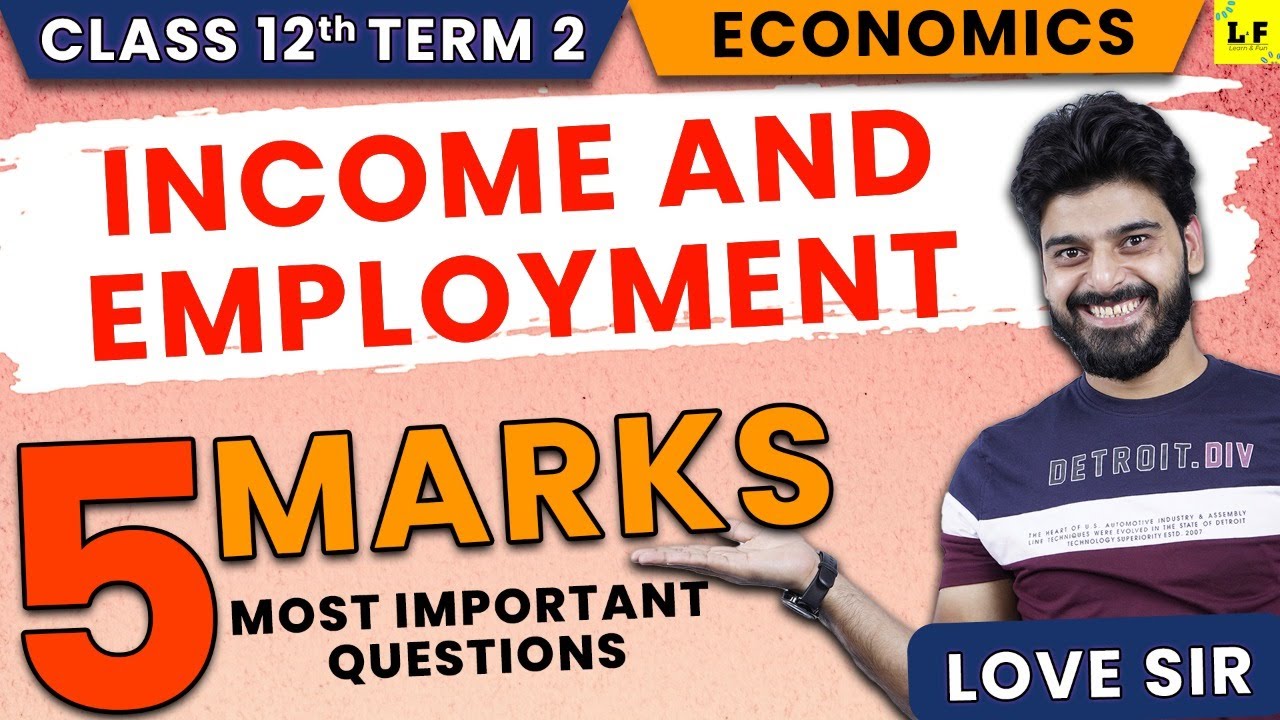 CBSE Class 12 | Economics | Determination of Income and Employment ...