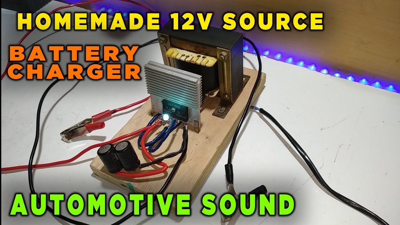 How to Make Homemade 12v Source for Automotive Sound and 14v Battery ...