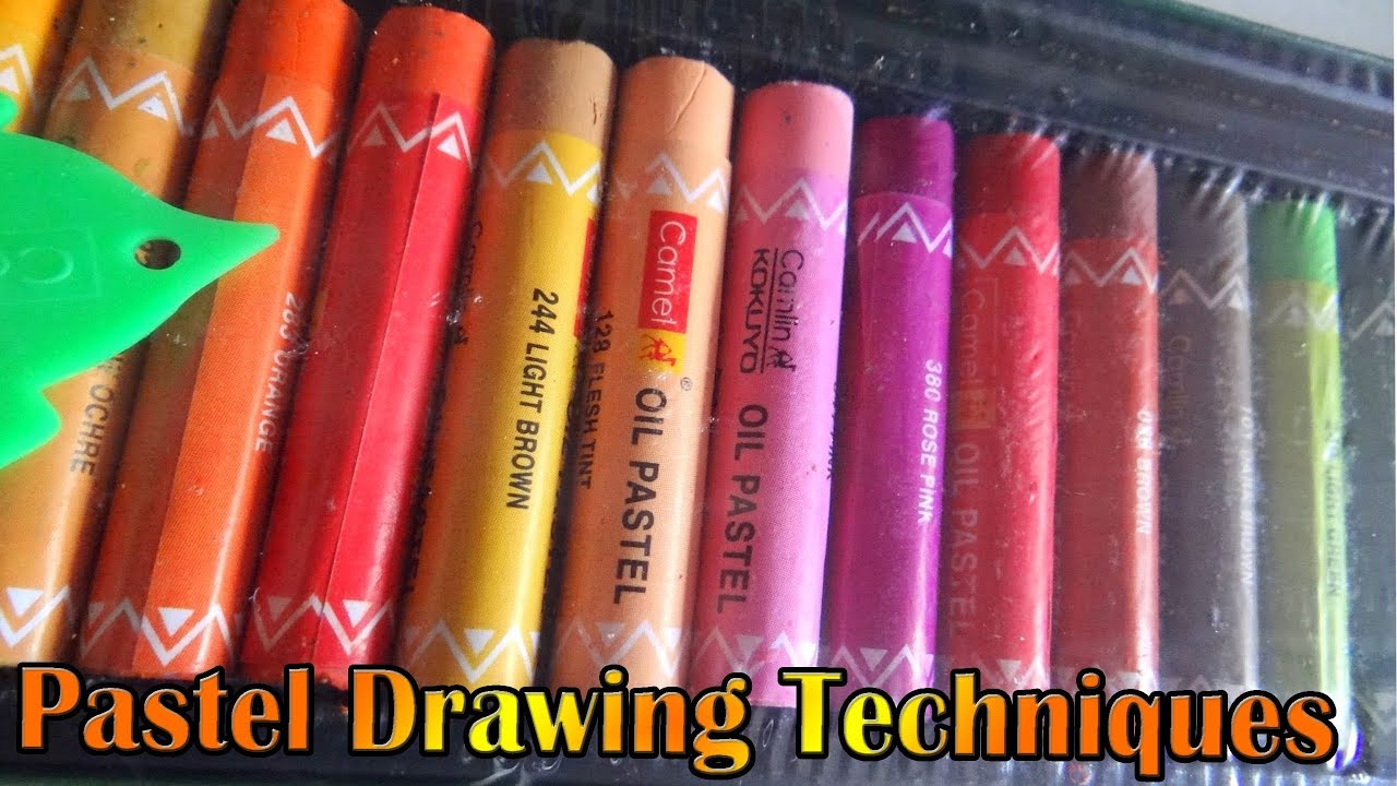 10 Oil Pastel Drawing techniques for beginners & Kids|| How to use oil ...