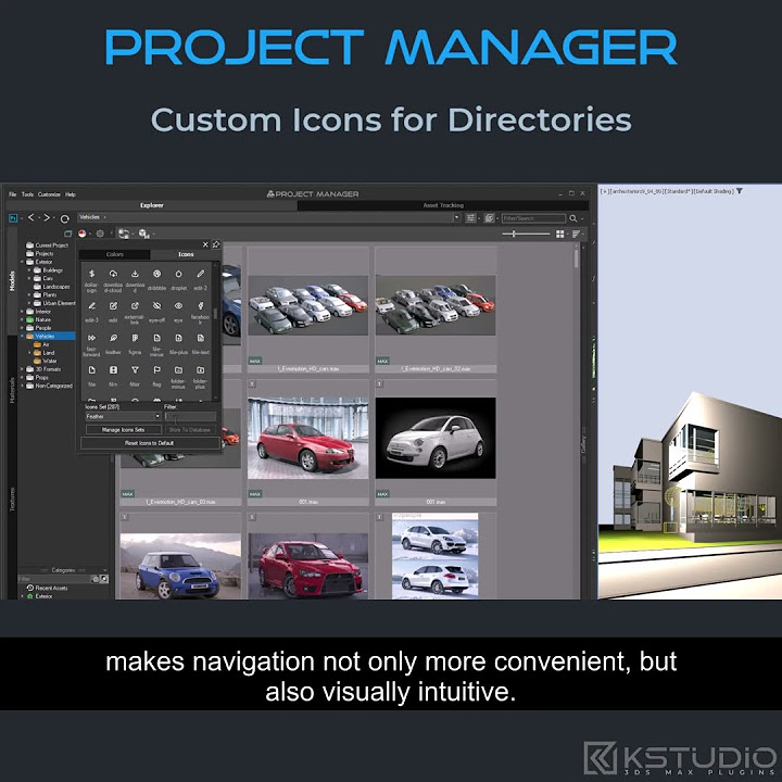 Easily organize 3D Assets by assigning built in or custom icons - YouTube