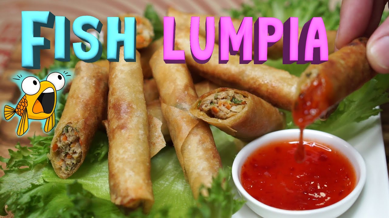 FISH SPRING ROLL Recipe😋 Fish Lumpia Recipe, Lumpiang Shanghai Fish 🍒魚の ...