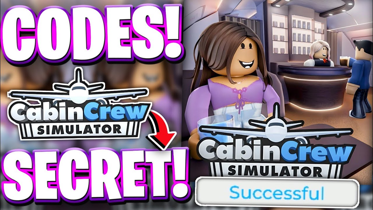 🤫*SECRET* All CABIN CREW SIMULATOR CODES! CODES FOR CABIN CREW ...