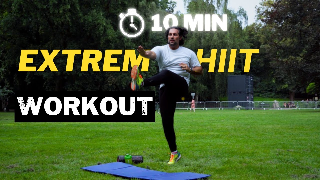 10 MIN OUTDOOR HIIT TRAINING / NO EQUIPMENT / MAXIMUM FAT BURNING🔥 ...