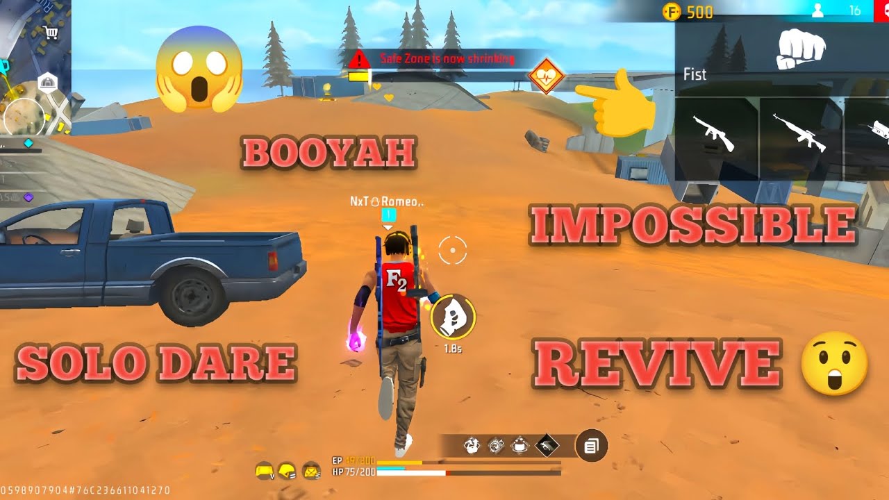 Solo dare Revive Last Zone me Don't Miss Last Fight 😱 Impossible Booyah 🎮 @SEKH.SAIFUL - YouTube