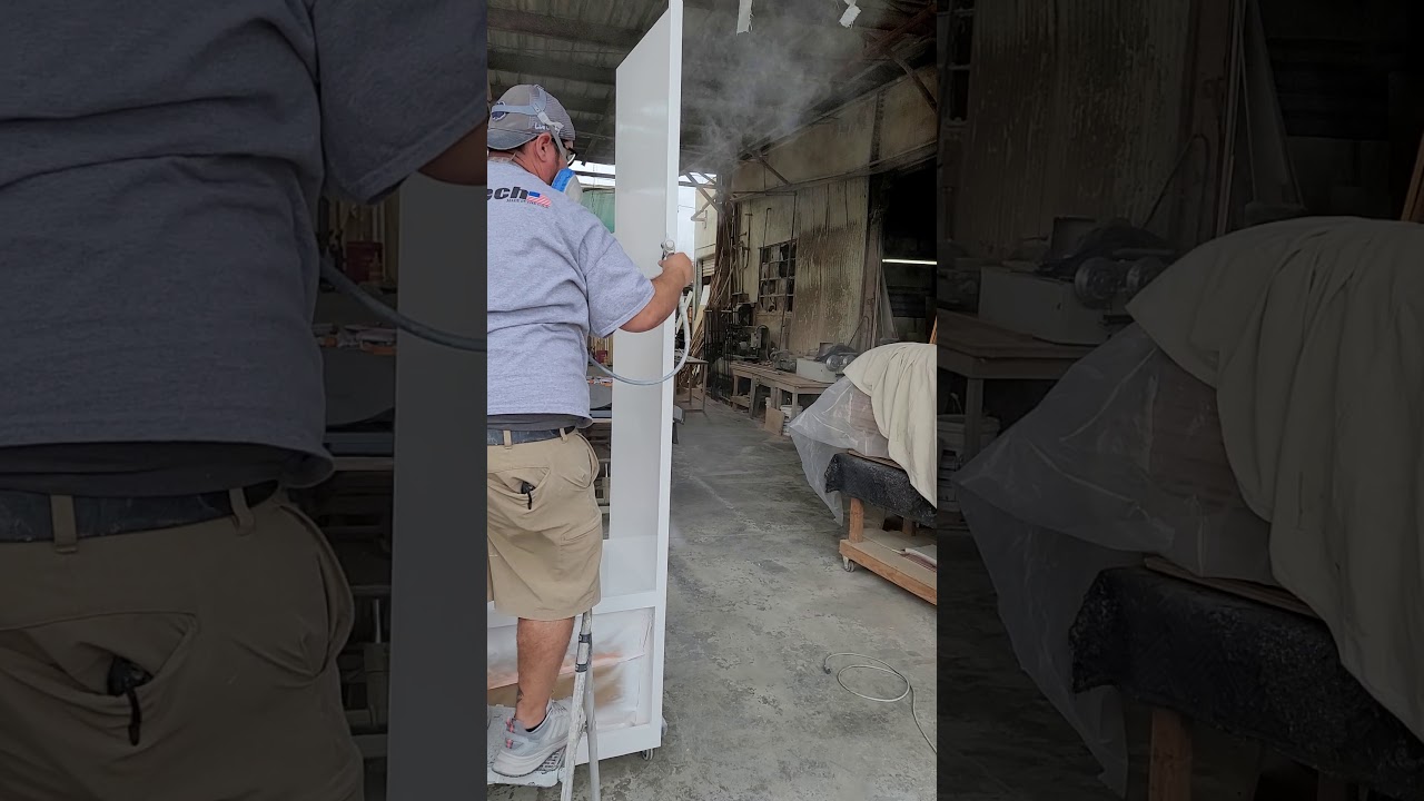 how to spray Renner coatings vertically - YouTube