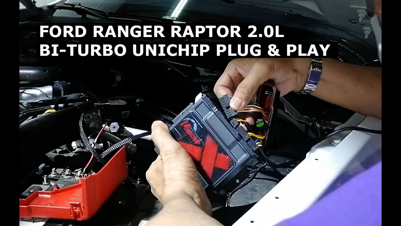 Ford Ranger Raptor 2.0L Bi-Turbo Unichip Plug & Play Installation Dyno ...