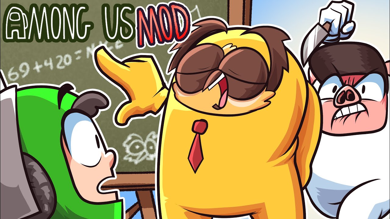 Among Us but it’s a new School Map with Teacher Vanoss... (Among Us ...