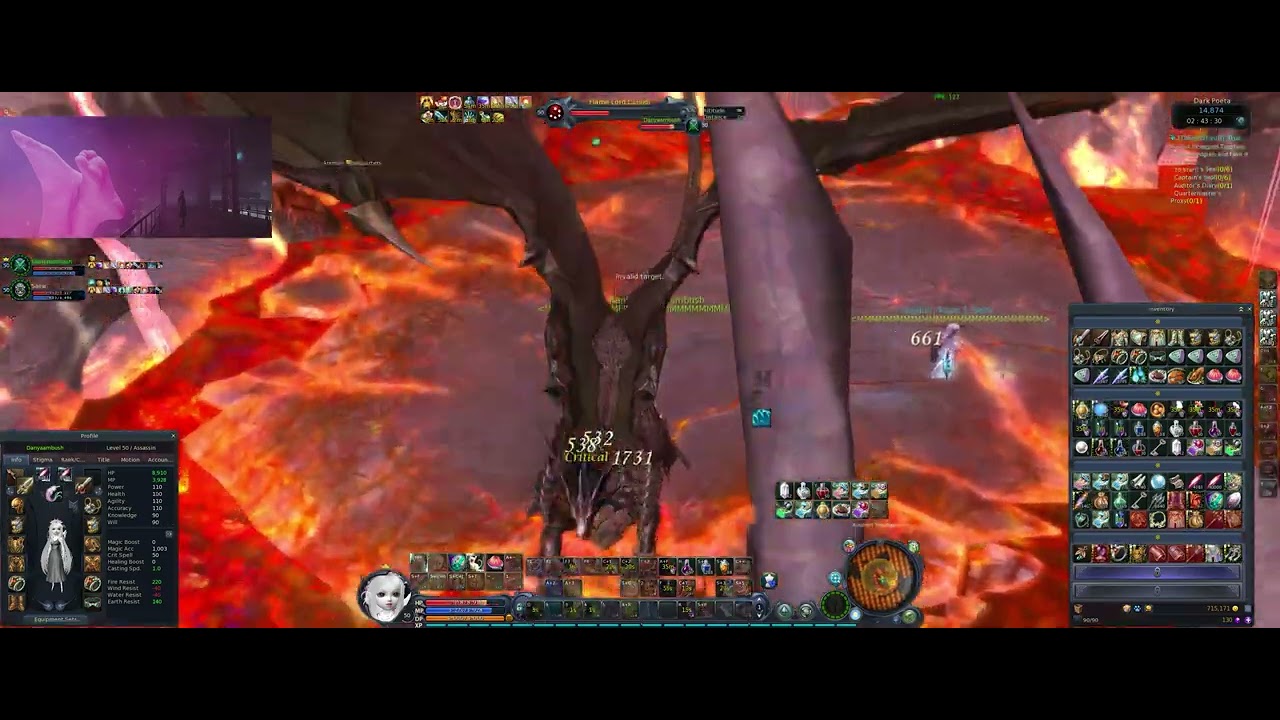 Aion Classic EU 1.9. Duo Flame Lord Calindi (Dark Poeta Rank A ...