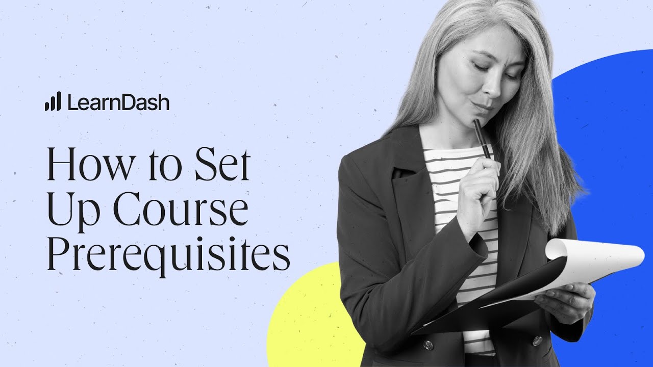How To Set Up Course Prerequisites - YouTube