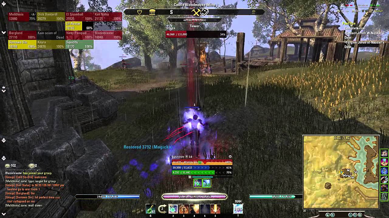 ESO PvP "Support tank" sorc - YouTube