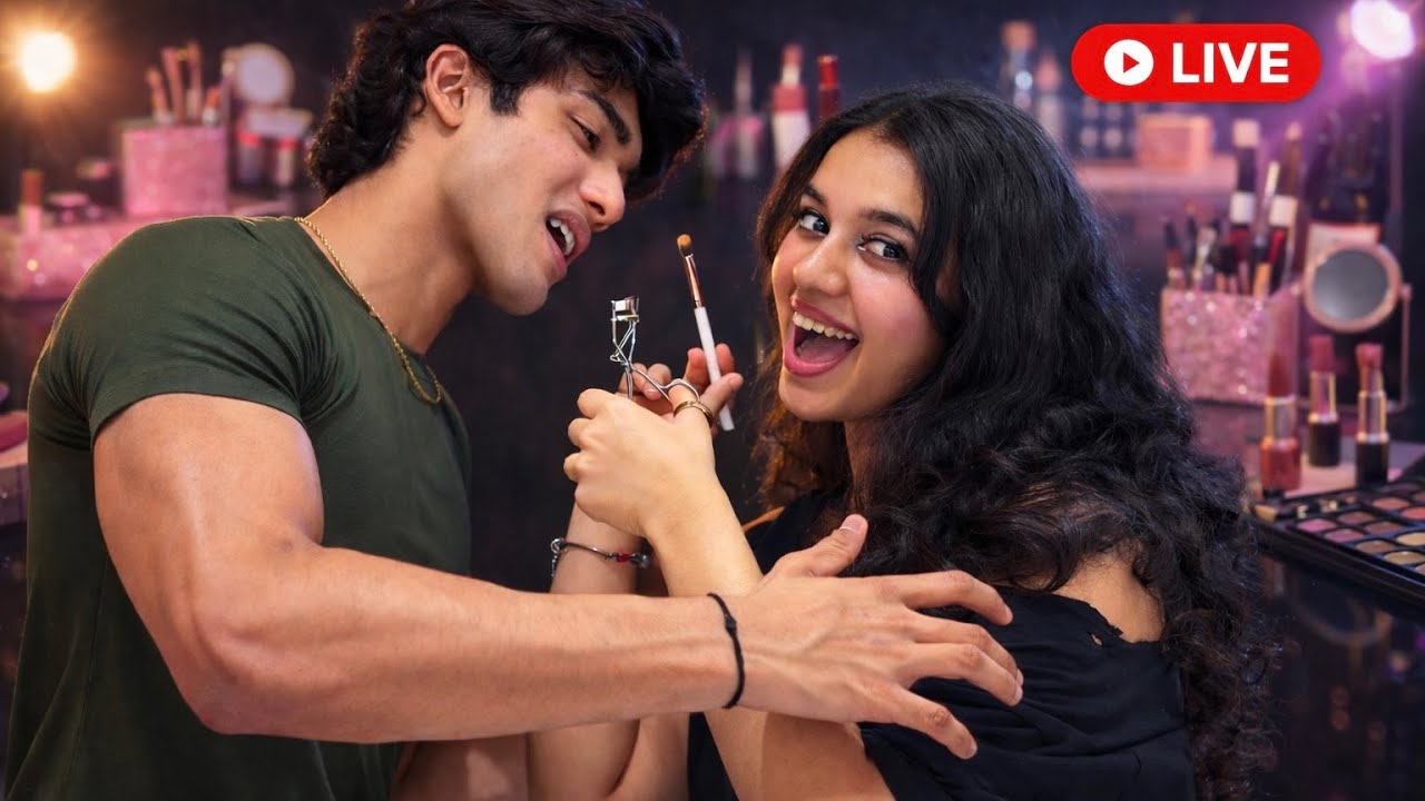 Shivprizzz CAUGHT doing MAKE UP - YouTube