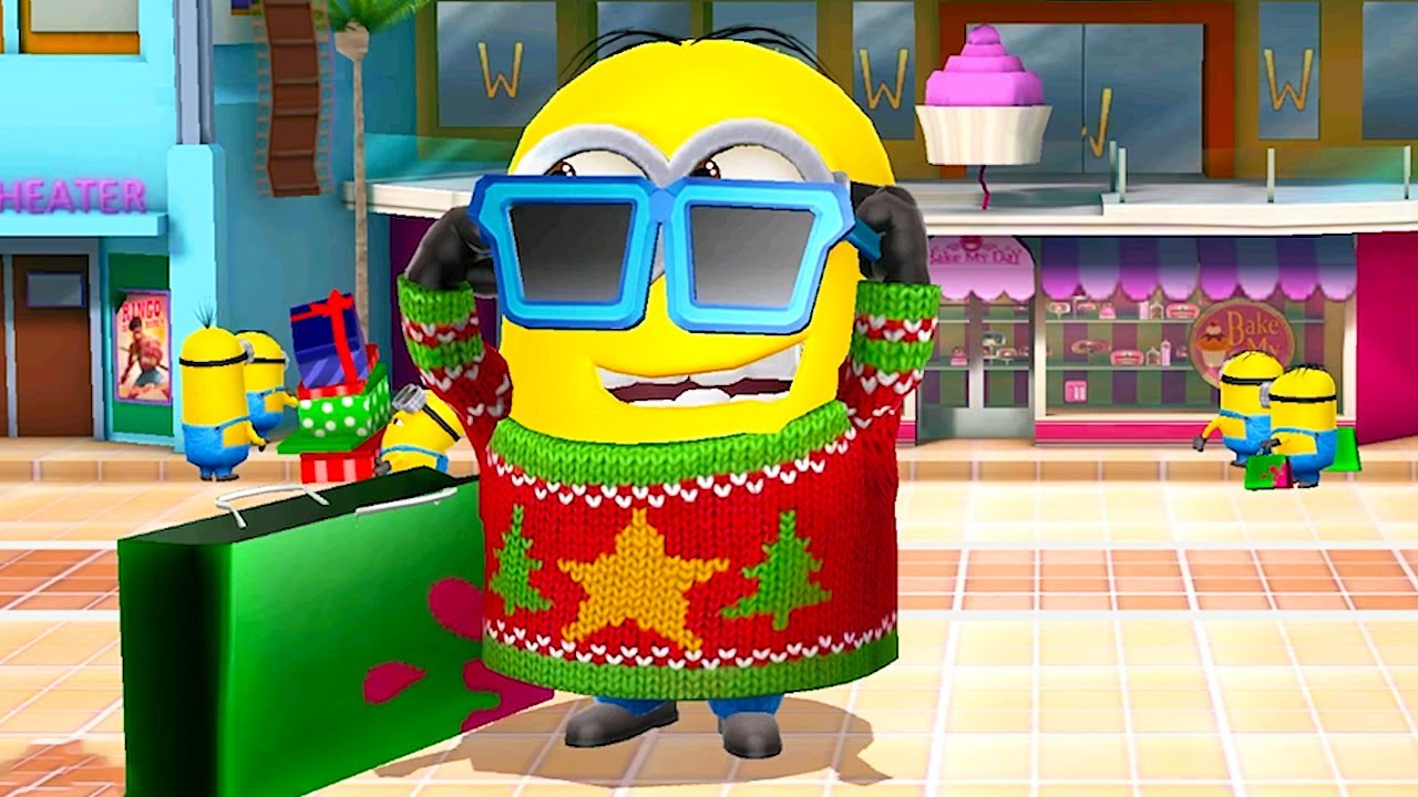 Holiday sweater minion completed Use slides 10 times task with Shopping ...