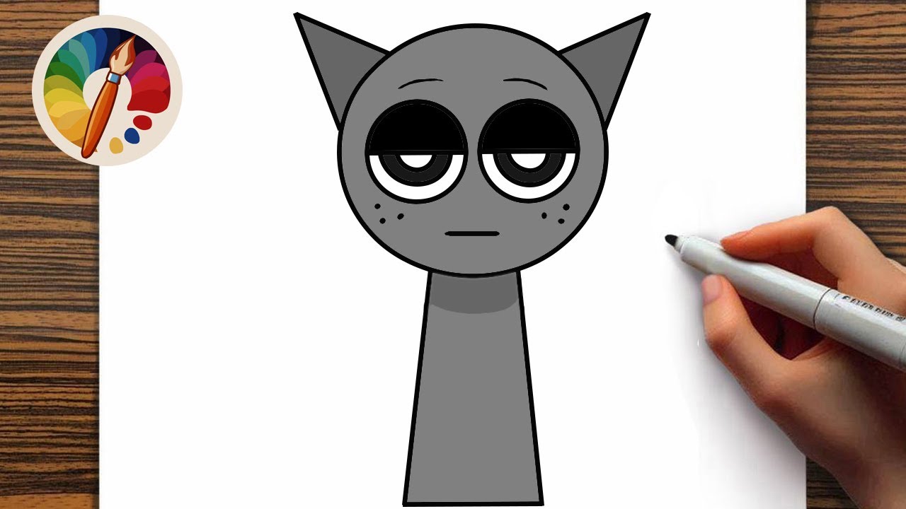 How to draw GRAY | INCREDIBOX SPRUNKI | Step by step tutorial - YouTube