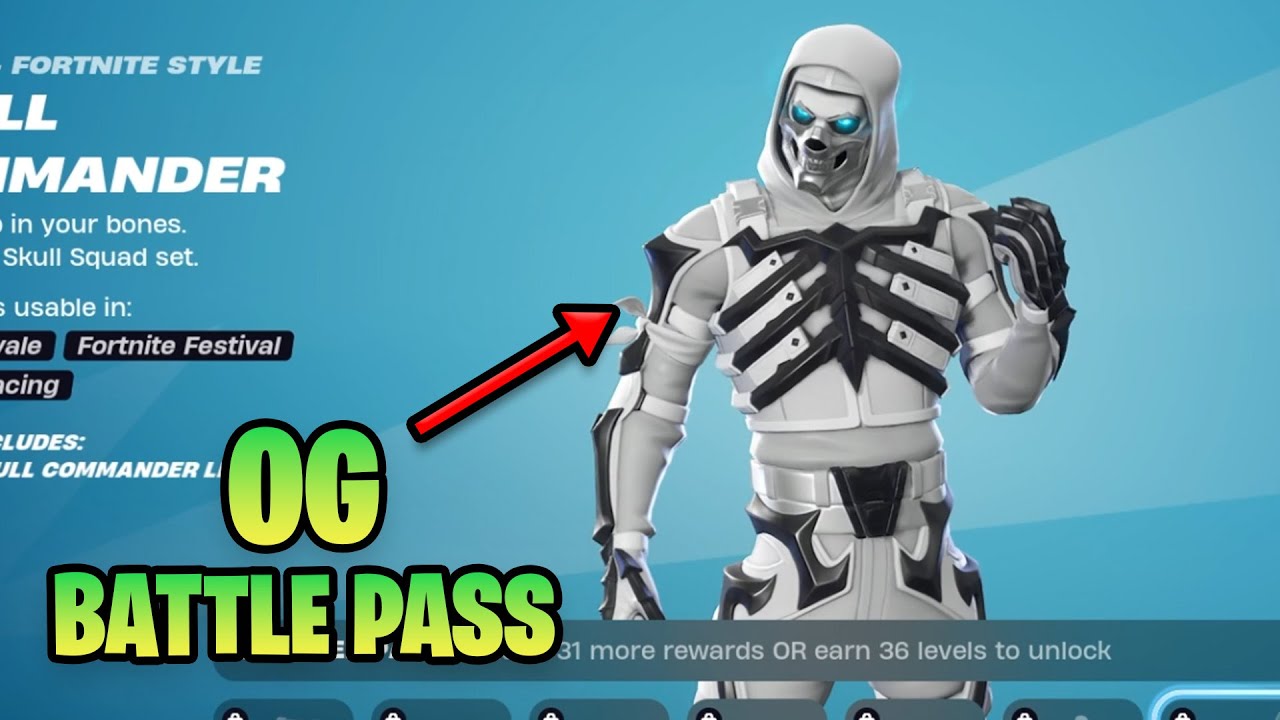 Fortnite: OG Battle Pass (ALL REWARDS) - YouTube