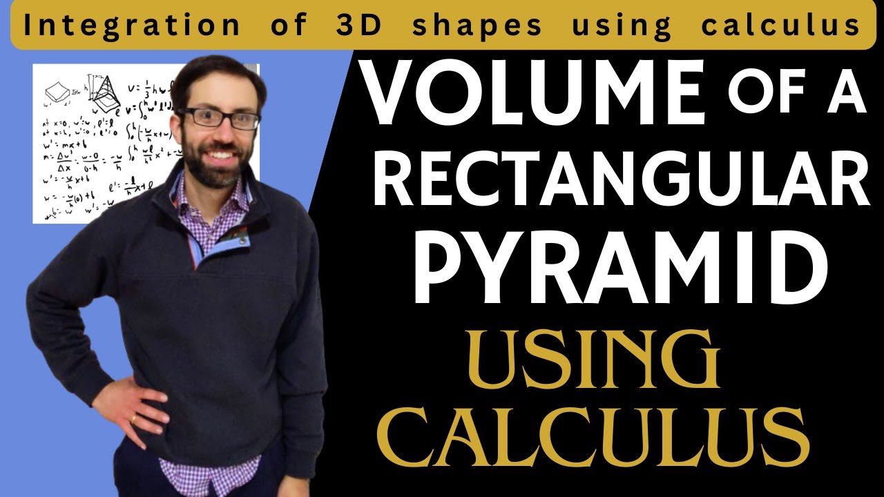Volume of Rectangular Pyramid using calculus - YouTube
