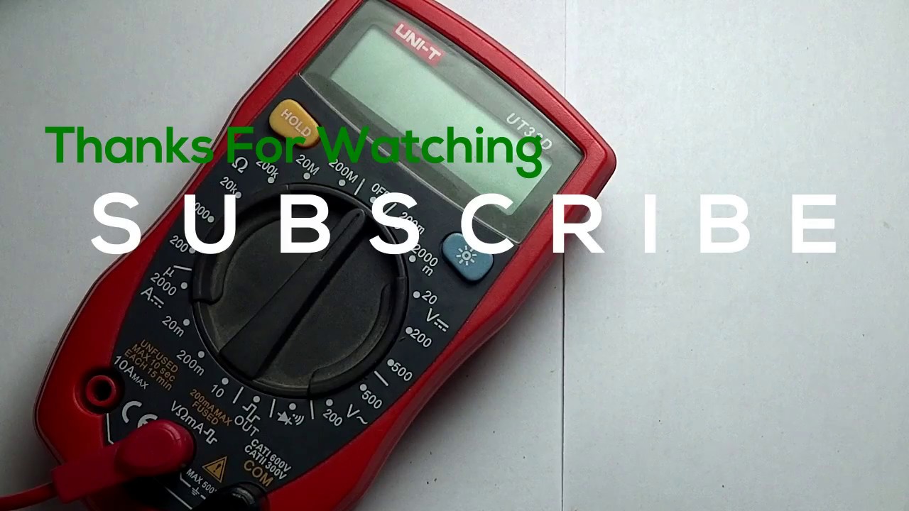 How To Use Multimeter |FULL GUIDANCE FOR BEGINNERS | - YouTube