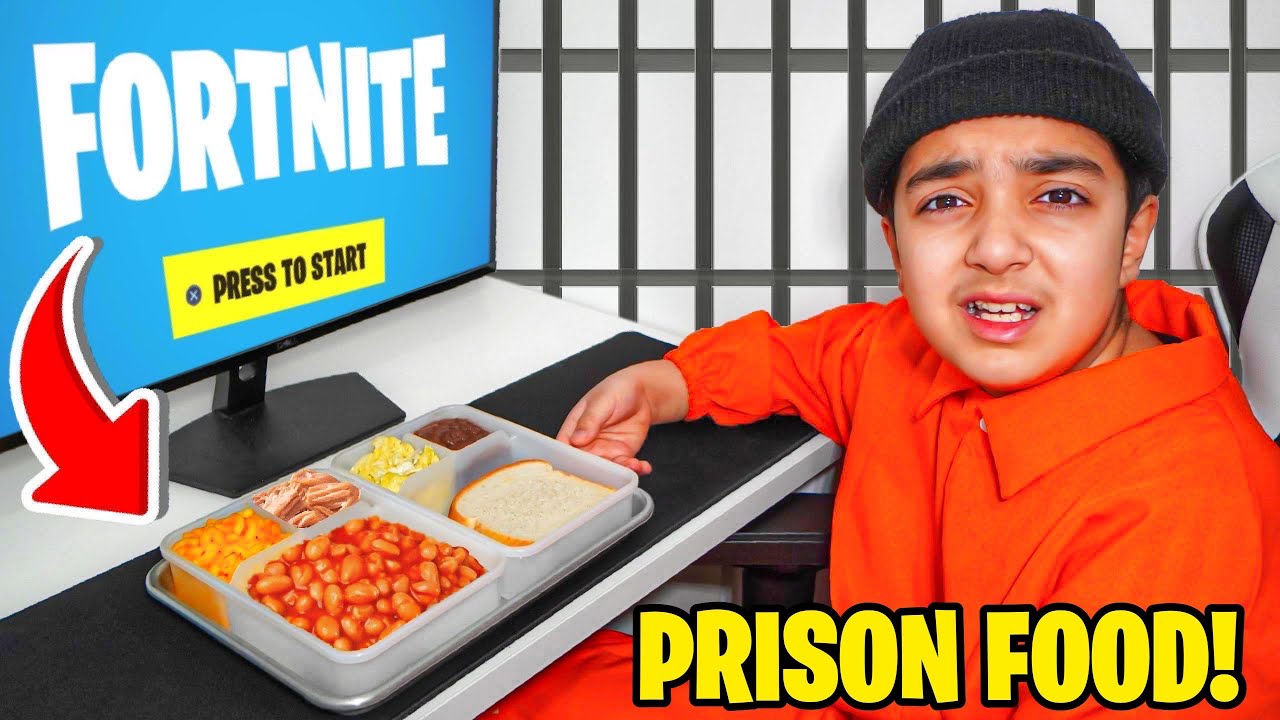 Kid Eats PRISON FOOD For Every Kill In Fortnite... - YouTube