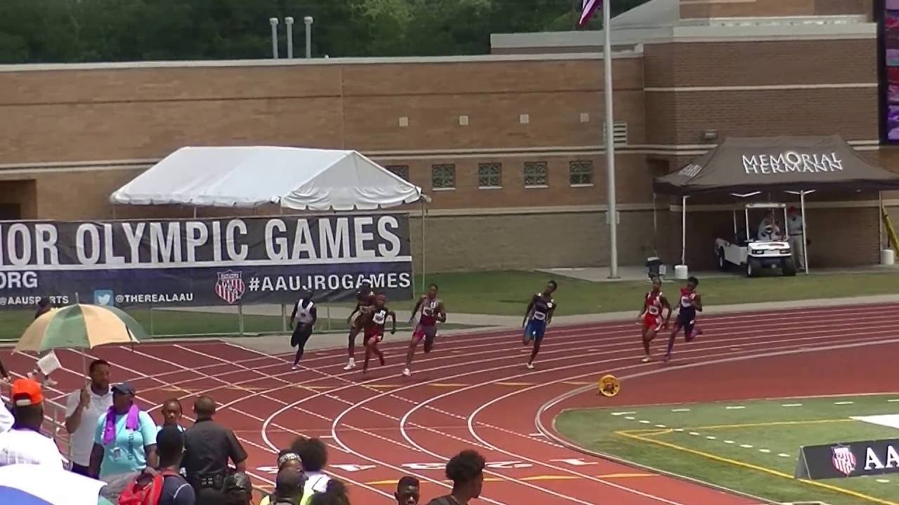 14yr Ashton Allen 22.30s 200m Semi 2 AAU Junior Olympics 2016 - YouTube
