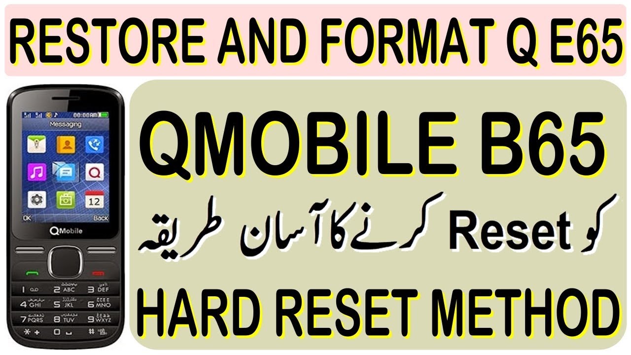 How to Factory Reset Qmobile B65 MT6261, Hard Reset QMobile B65 ...