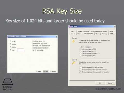 316 RSA Key Size - YouTube