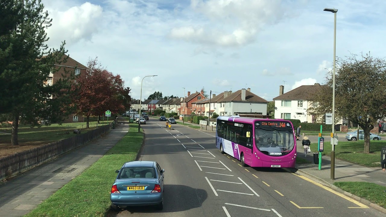 Full Route Visual | First Leicester 14 - Leicester to Kirby Frith ...