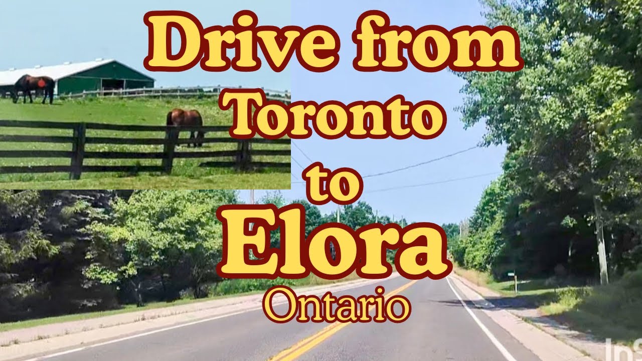 Toronto to Elora Road Trip 🚗🍁I Scenic Drive I Ontario's Countryside I ...