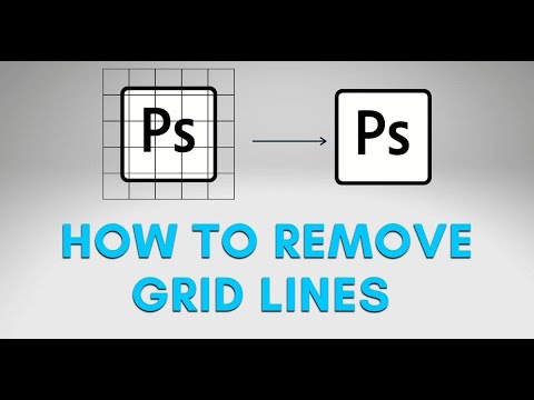 How to remove photoshop grid line - YouTube