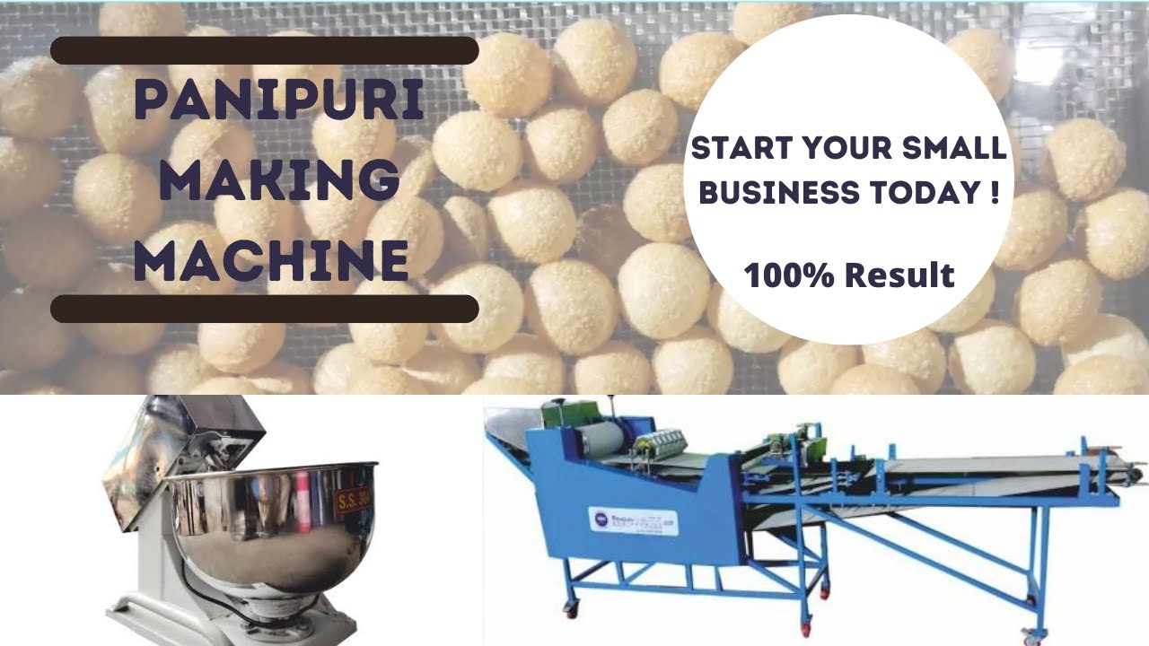 Panipuri making machine | Panipuri fryer machine | Automatic panipuri ...