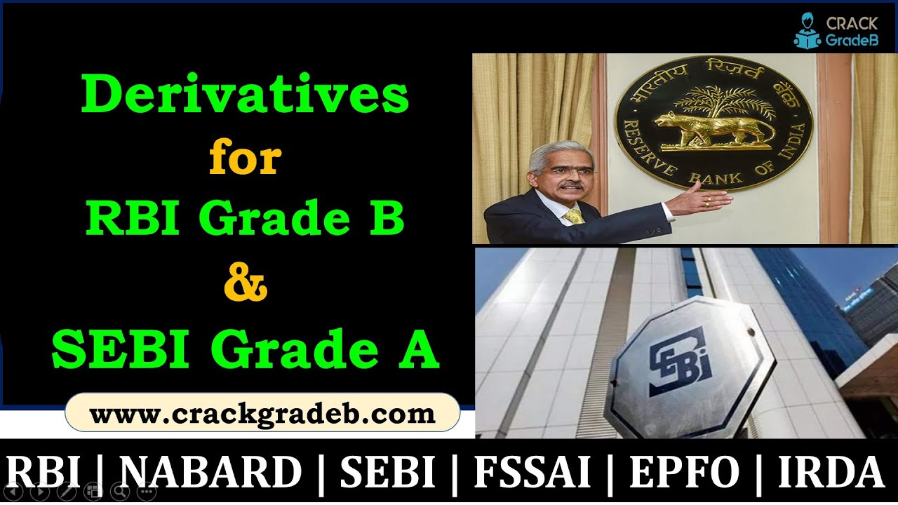 Derivatives for SEBI Grade A & RBI Grade B Part 1 - YouTube