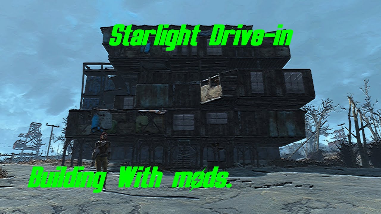 Starlight Drive-in - Building with mods - Fallout 4 - YouTube