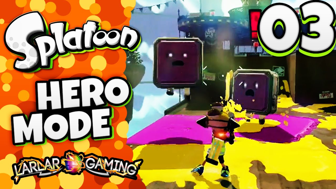 Splatoon (Hero Mode/Single Player) Ep. 03 | "Rails & Game Overs" (World ...