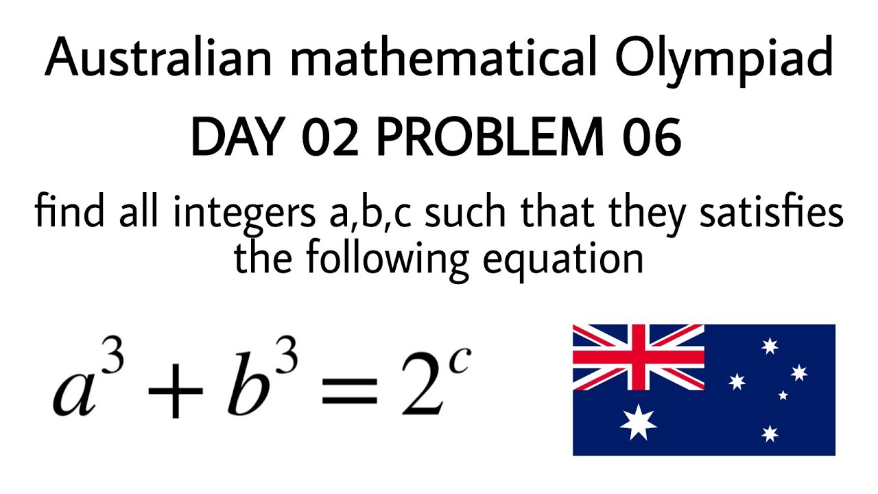 Australian mathematical Olympiad | day 2 problem 6 | A beautiful number ...