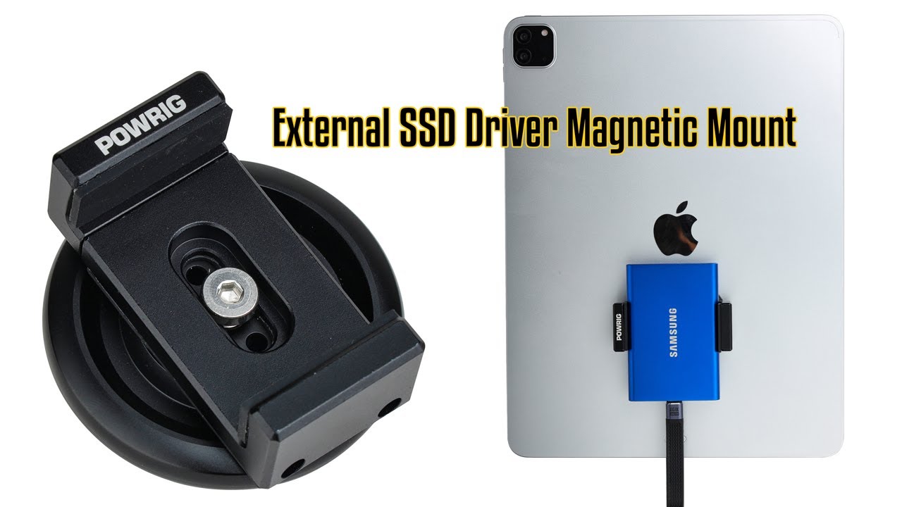 Magnetic SSD Holder for Samsung T9/T7/T5 | Anti-Slip Laptop/iPad/PC ...