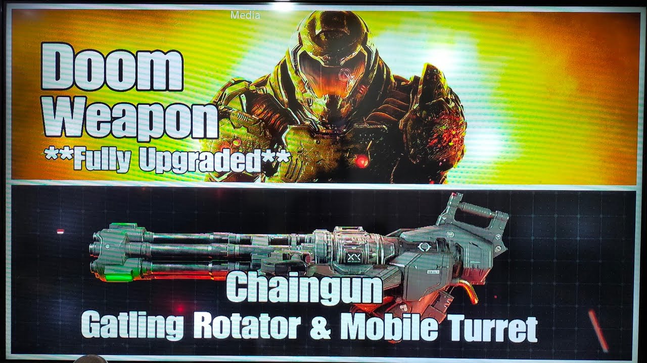 Doom 2016 (PS4 PRO) - Weapon - Chaingun (Gatling Rotator & Mobile ...