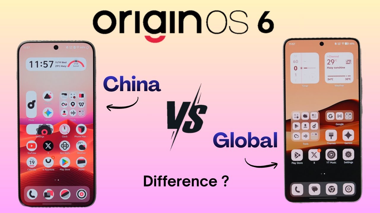 Origin OS 6 China vs Global All Features & Customisation | Vivo & iQOO ...