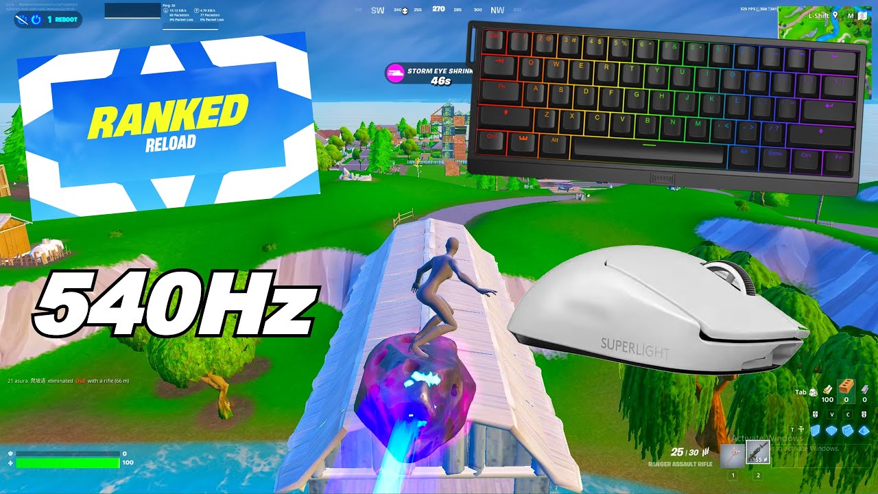 Wooting 60HE Fortnite Ranked Reload 4K 540Hz Gameplay 🏆 - YouTube