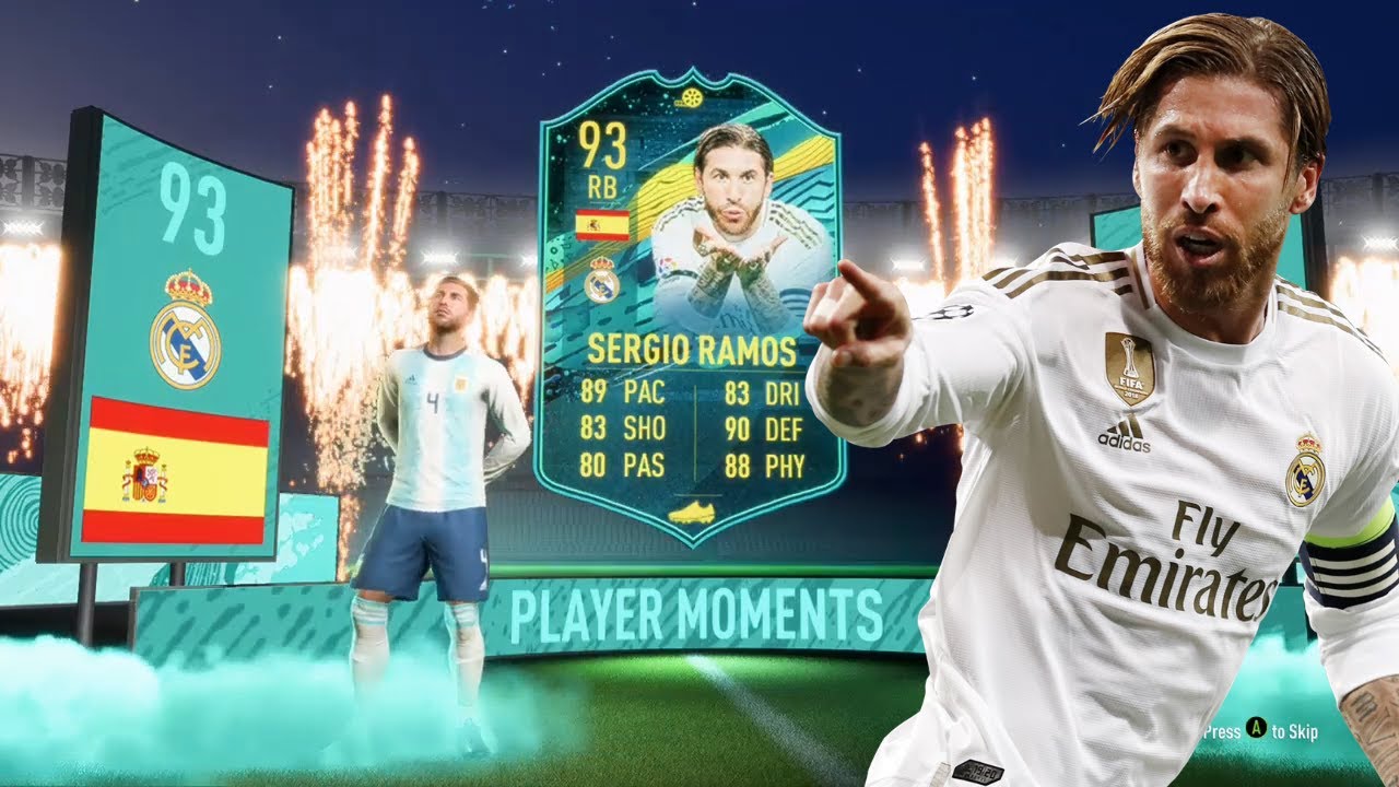 93 RATED FLASHBACK MOMENTS RB SERGIO RAMOS SBC!! - YouTube