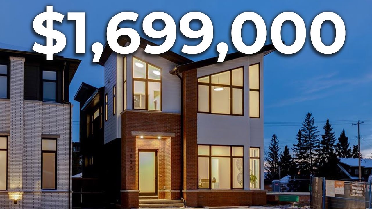 [4K] INSIDE a $1,699,000 Modern House In SW Calgary, Alberta Canada ...