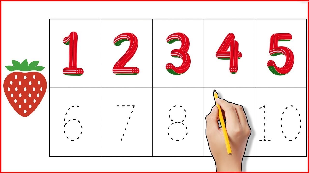 12345 numbers, learn to write & count 1 to 20 , numbers song for kids ...