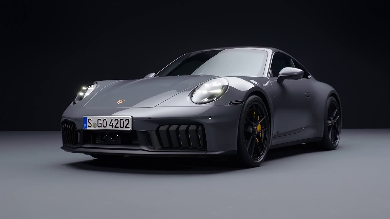 Studio Footage Porsche 911 992 ll Carrera GTS Slate Grey Neo - YouTube