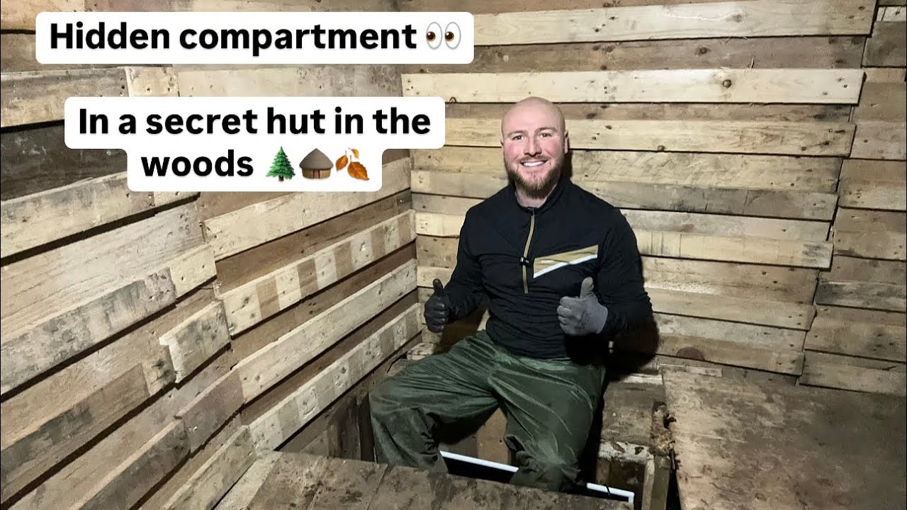 BUILDING A SECRET HUT IN THE WOODS 🛖🌲⛰️ DAY 12 - YouTube